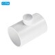 1 1/2" x 1/2" 3 Way Tee Pipe Fittings UPVC, Joint Coupling Pipe Adapter, White - Bed Bath ...